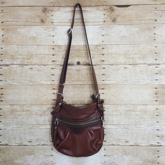 Fossil | Bags | Fossil Cross Body Purse Red Chestnut | Poshmark